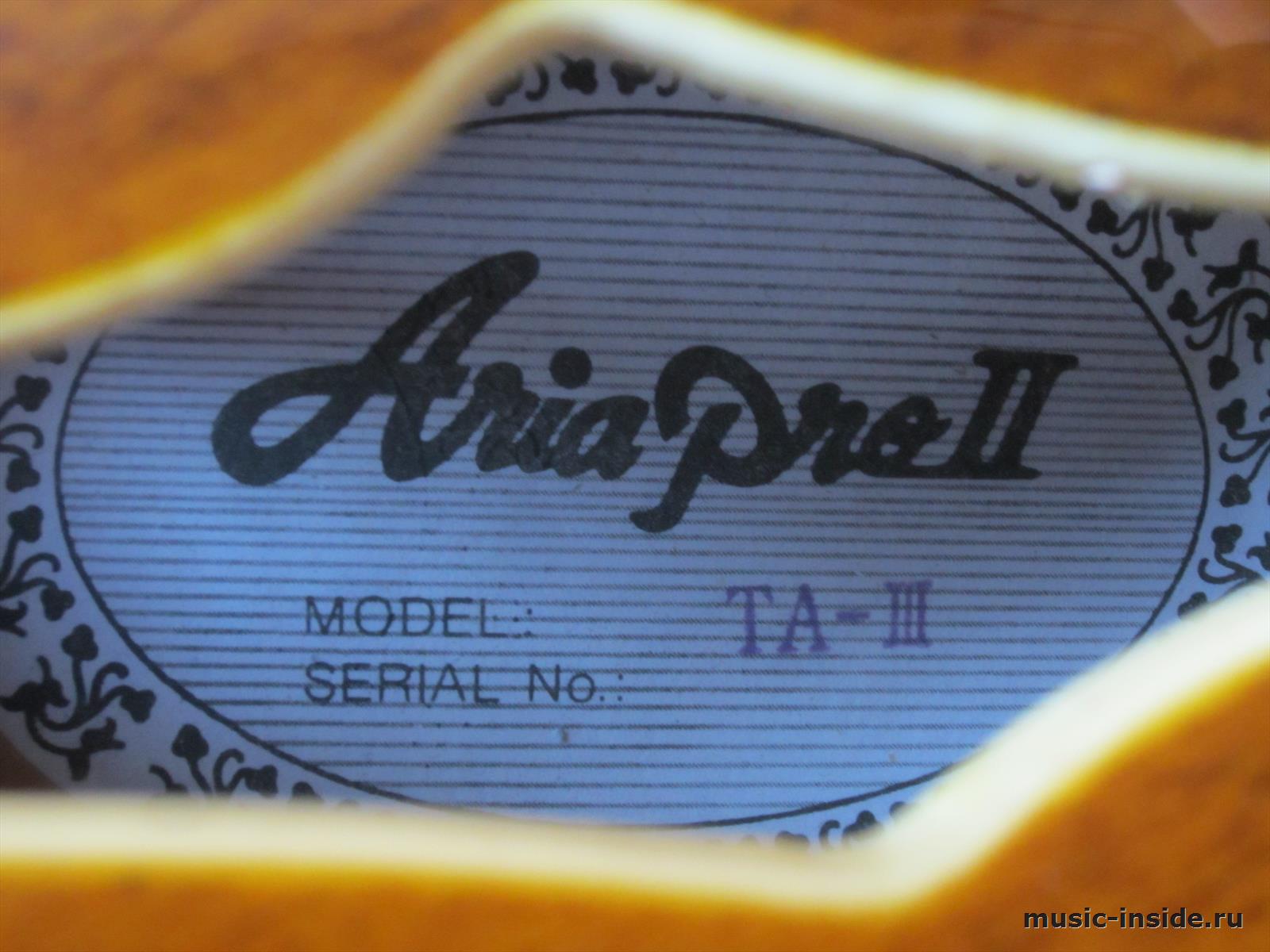 Aria Pro II TA-III электрогитара #2253 (1996 Корея)